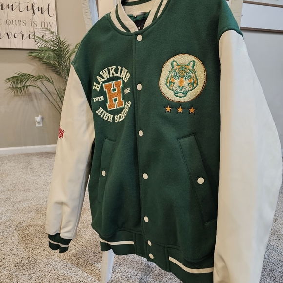 H&M | Jackets & Coats | Stranger Things Varsity Jacket | Poshmark